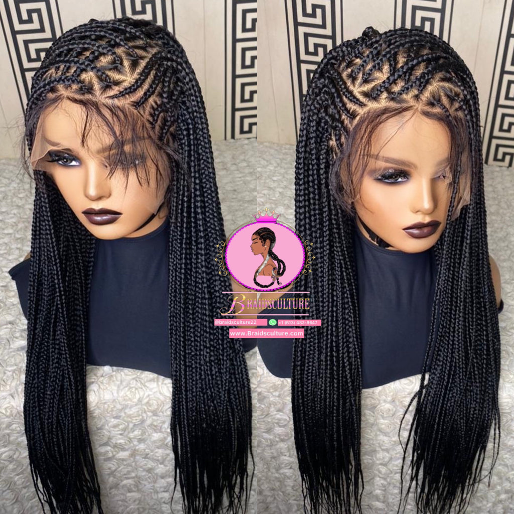 Ciara trending Fulani Cornrows braid wig – Braidsculture